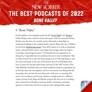 BONE VALLEY NEWS
